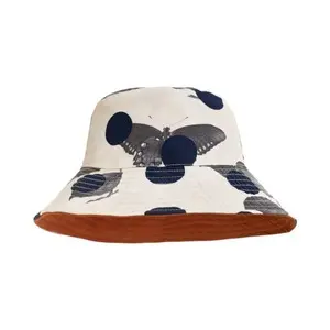 LOST PATTERN Noir Floral Reversible Bucket Hat