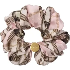 Burberry Check Silk Scrunchie Bow Pink