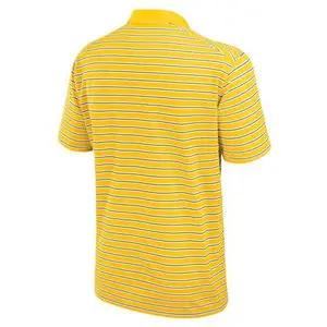JORDAN BRAND White Michigan Wolverines Primetime Victory Striped Performance Polo - Maize