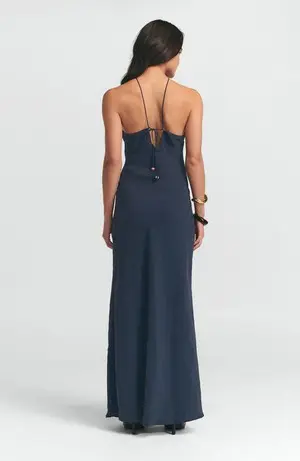 ST MRLO Anais Slip Maxi Dress - Shadow Navy