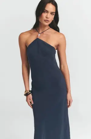 ST MRLO Anais Slip Maxi Dress - Shadow Navy
