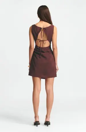 ST MRLO Sara Mini Dress - Burgundy