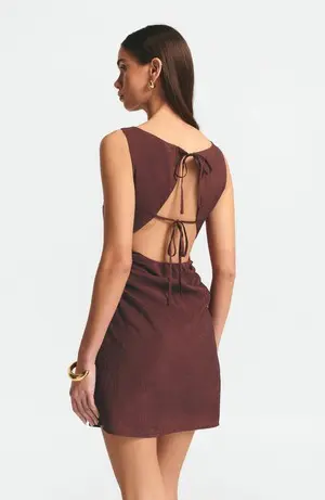 ST MRLO Sara Mini Dress - Burgundy