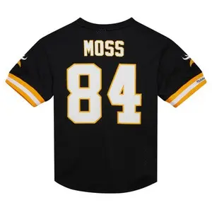 Mitchell & Ness Randy Moss Minnesota Vikings Retired Player Name & Number Mesh Top