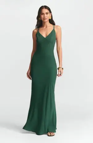 ST MRLO Isadora Slip Dress - Peacock