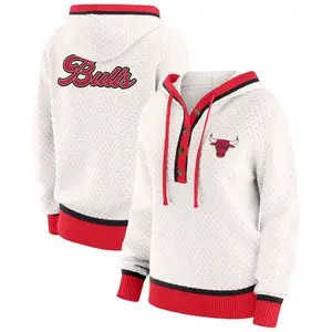 WEAR BY ERIN ANDREWS Chicago Bulls Hoodie Sweater - White