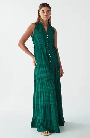 WILLA Nomie Maxi Dress - Emerald