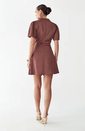 WILLA Saray Mini Dress - Rosewood
