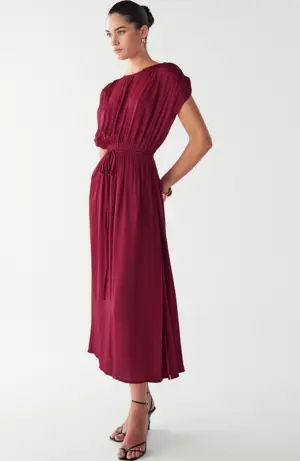 WILLA Carol Tucked Midi Dress