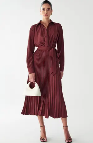 WILLA Mckenzi Midi Blouson Dress