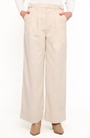 PETAL & PUP Faelan Wide Leg Corduroy Pants