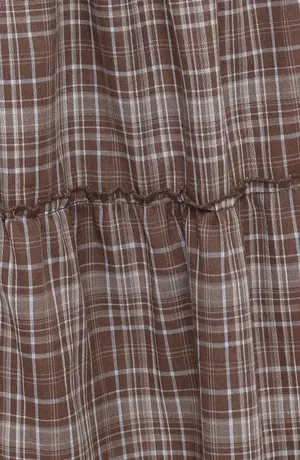PETAL & PUP Campbell Tiered Maxi Dress - Juno Check