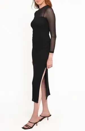 PETAL & PUP Famille Long Sleeve Midi Dress