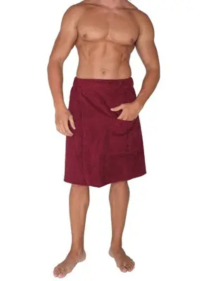 ARUS Gots Certified Organic Cotton Shower Wrap Wine
