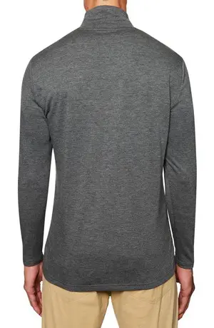 CON.STRUCT Mock Neck Long Sleeve Shirt - Grey Heather