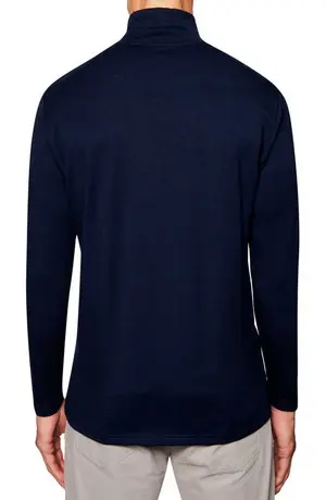 CON.STRUCT Mock Neck Long Sleeve Shirt - Navy