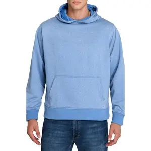 CON.STRUCT Solid Cross-dyed Fleece Hoodie - Blue