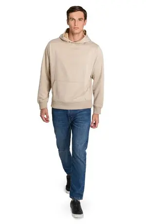 CON.STRUCT Solid Cross-dyed Fleece Hoodie - Cream