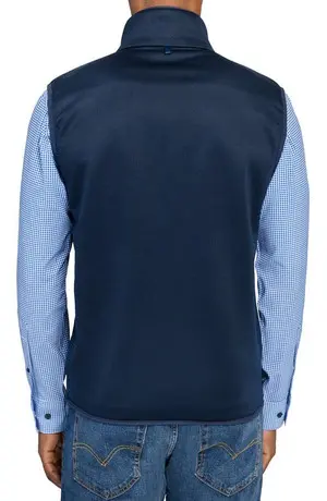 CON.STRUCT Solid Fleece Performance Vest - Navy