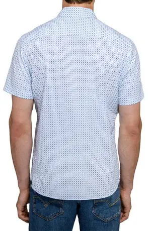 CON.STRUCT Dash Duo Woven Short Sleeve Basic - White/blue