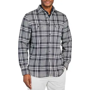 CON.STRUCT Plaid Houndstooth Shirt Jacket - Black/white