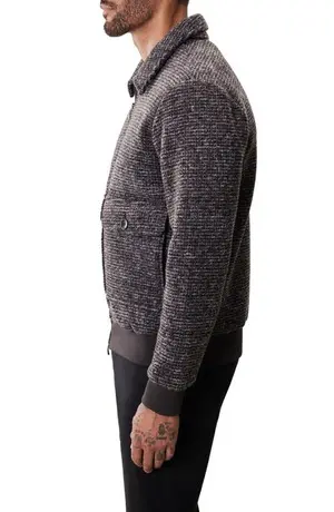 Robert Barakett Crue Tweed Bomber Jacket
