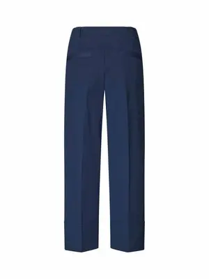 MASAI COPENHAGEN Cropped Wide-leg Pants - Navy Blazer