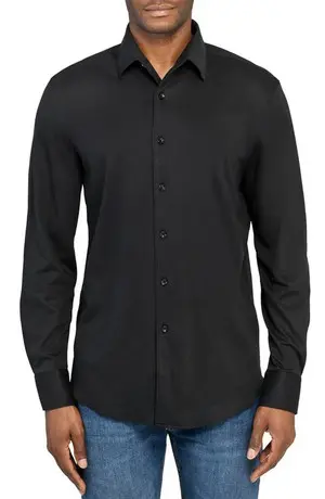 BROOKLYN BRIGADE Solid Knit Long Sleeve Basic - Black