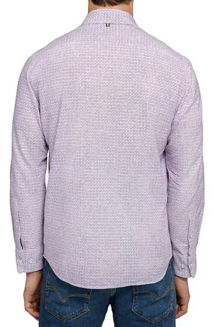 BROOKLYN BRIGADE Geo Print Oxford Basic - White