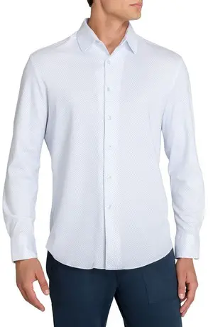 BROOKLYN BRIGADE Solid Knit Long Sleeve Basic - White/blue