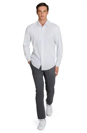BROOKLYN BRIGADE Dot Print Knit Long Sleeve Basic