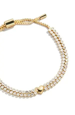Baublebar Heart Double Tennis Slider Bracelet
