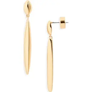 Nordstrom Elongated Drop Earrings - 14k Gold Plated