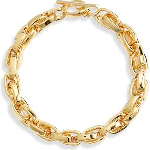 Nordstrom Demi Fine Chain Toggle Bracelet - 14k Gold Plated