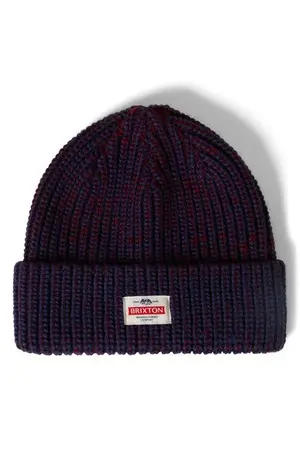 Brixton Altered Threads Mélange Beanie - Mood Indigo/burgundy
