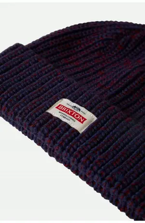 Brixton Altered Threads Mélange Beanie - Mood Indigo/burgundy