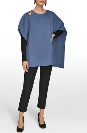 Donna Karan New York Wool-blend Cape