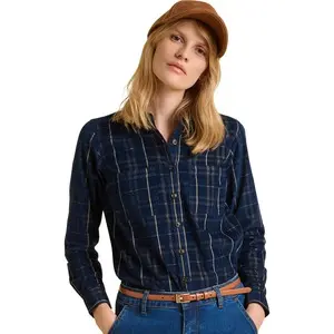 BRAKEBURN Frances Long Sleeve Checked Shirt