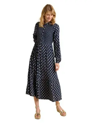 Women's long-sleeve midi day dresses
