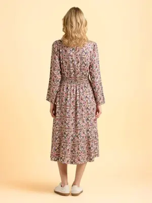BRAKEBURN Abloom Floral Midi Dress