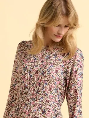 BRAKEBURN Abloom Floral Midi Dress
