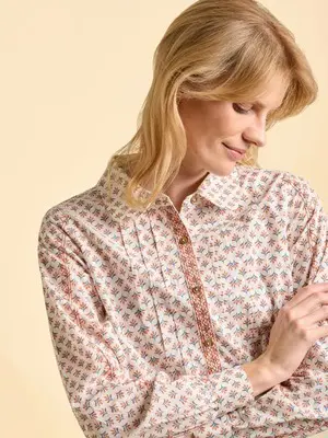 BRAKEBURN Tarja Long Sleeve Printed Shirt