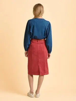 BRAKEBURN Auri Long Sleeve Denim Shirt