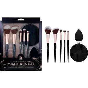 PURSONIC Complete Glam 7-piece Makeup Brush Set - Black