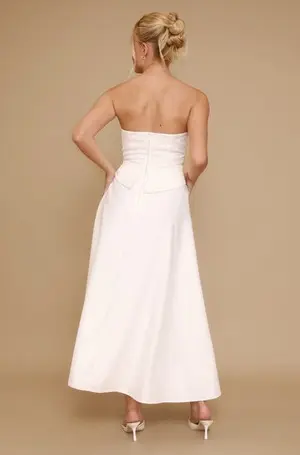 SIX STORIES Bandeau Satin Corset Dress