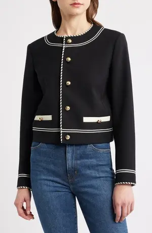 FRAME The Prim Crop Jacket