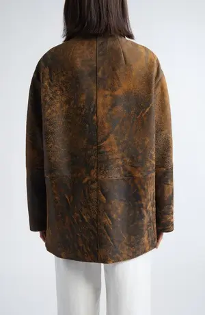 NACKIYE Yoko Distressed Leather Jacket