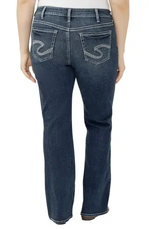 SILVER JEANS CO. Suki Curvy Mid Rise Bootcut Jeans - Sutton