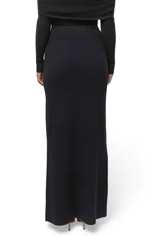 JLUXLABEL Knit Maxi Skirt - Black