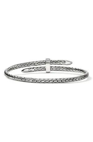 John Hardy Spear Flex Cuff With Gemstones - Silver